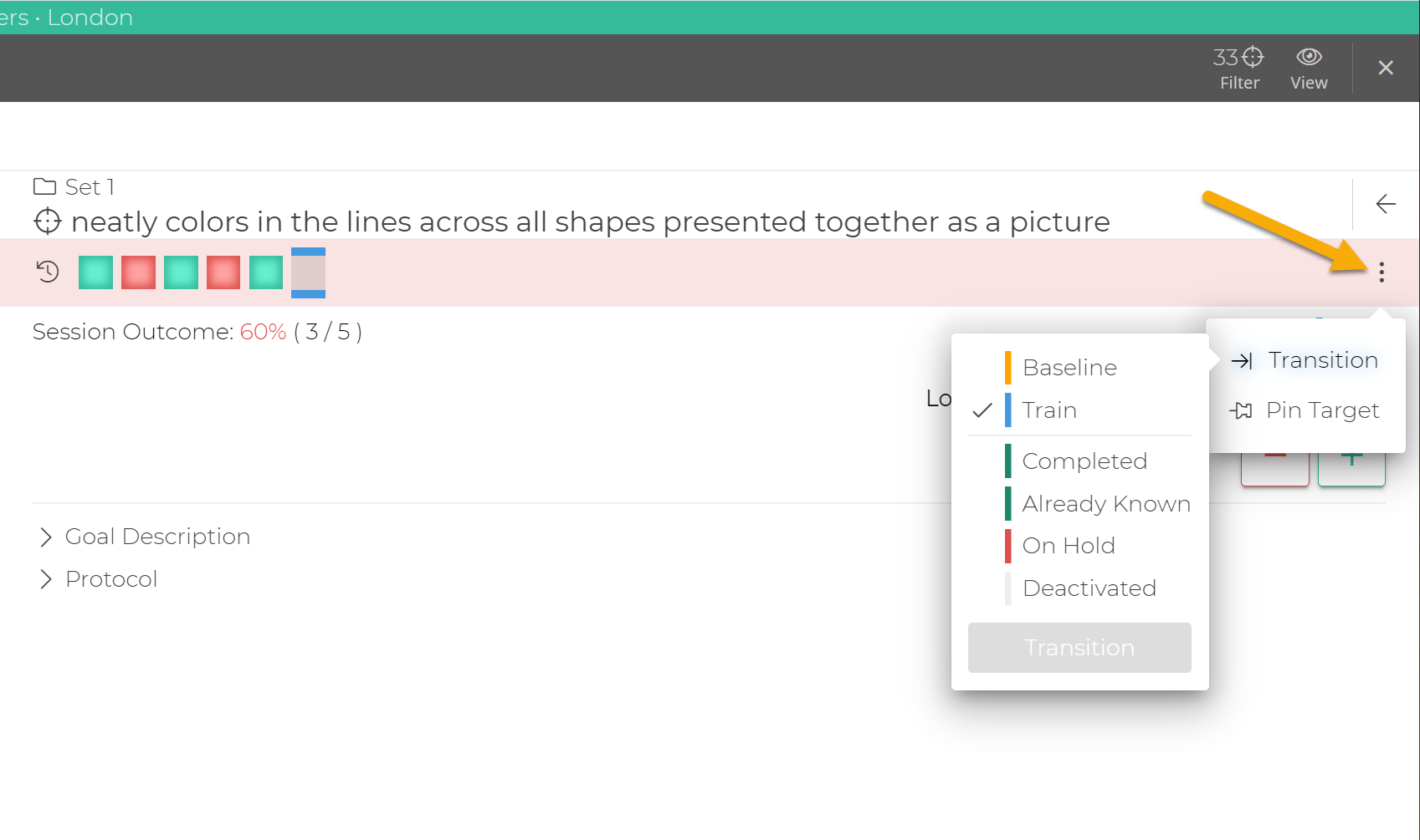Manually change the state of Targets